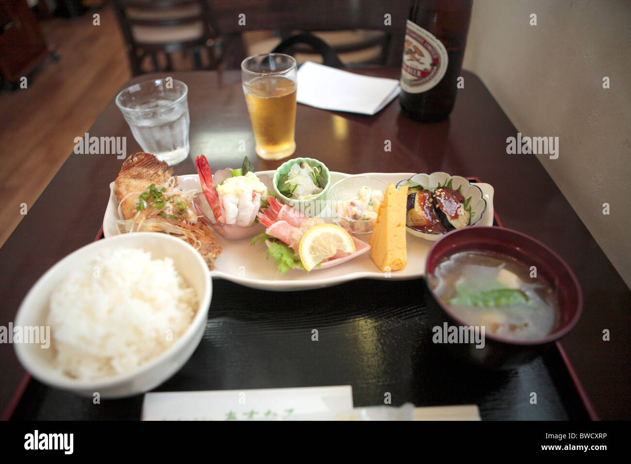 Traditional food set, Kamakura, Japan Stock Photo - Alamy