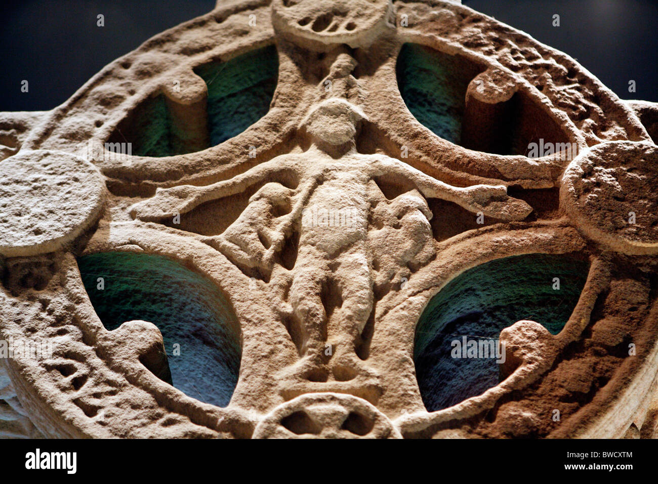 High Cross (9 century), Museum, Clonmacnoise, Offaly county, Ireland ...