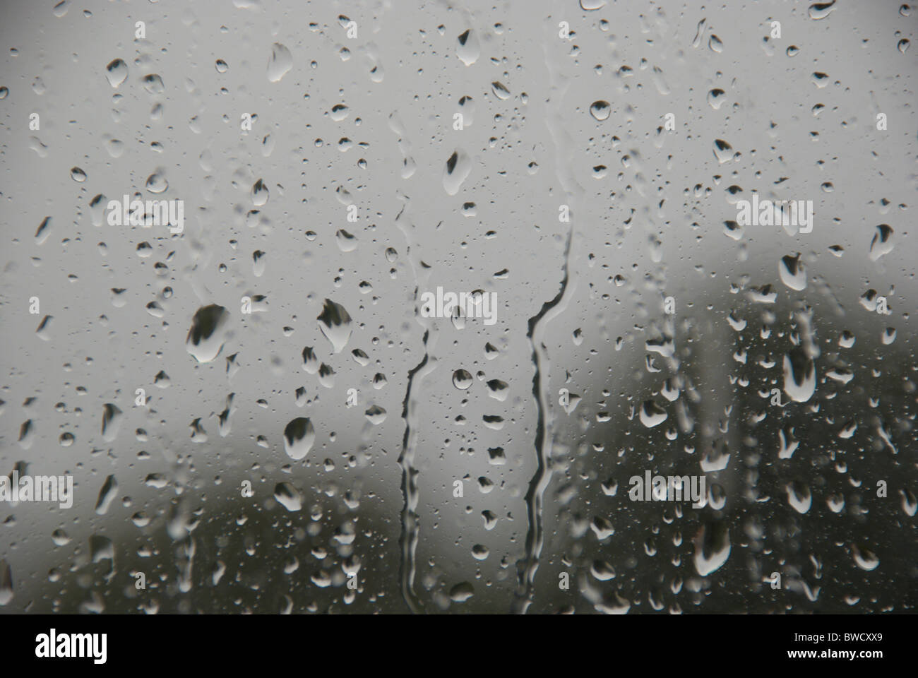 rain drops on a window Stock Photo - Alamy