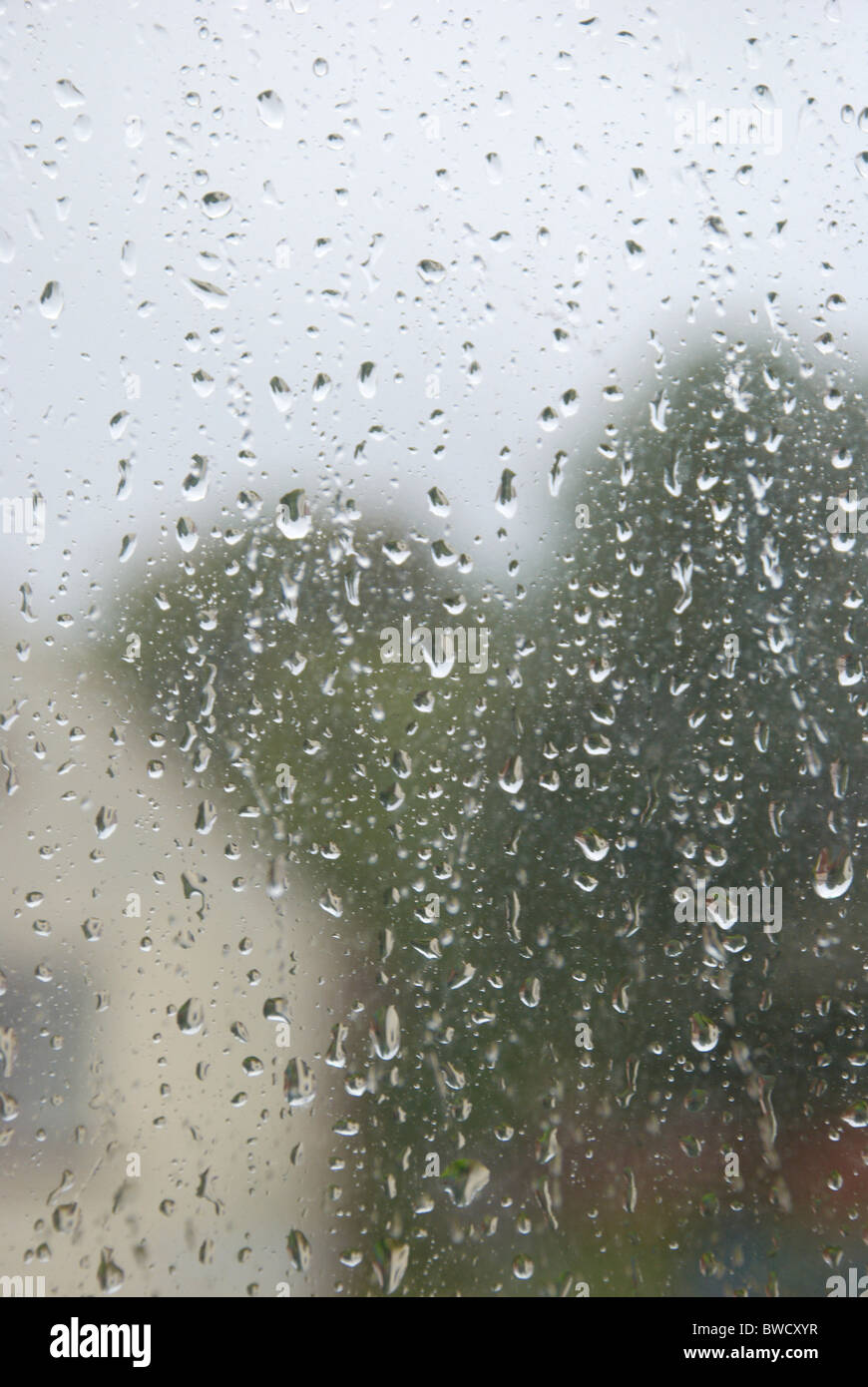 rain drops on a window Stock Photo - Alamy