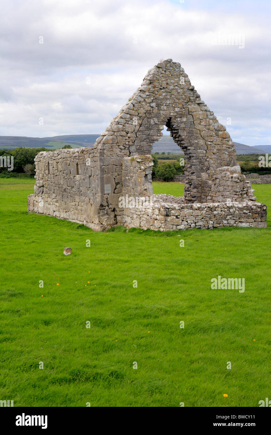Church (11-13 century), Kilmacduagh, Galway county, Ireland Stock Photo ...