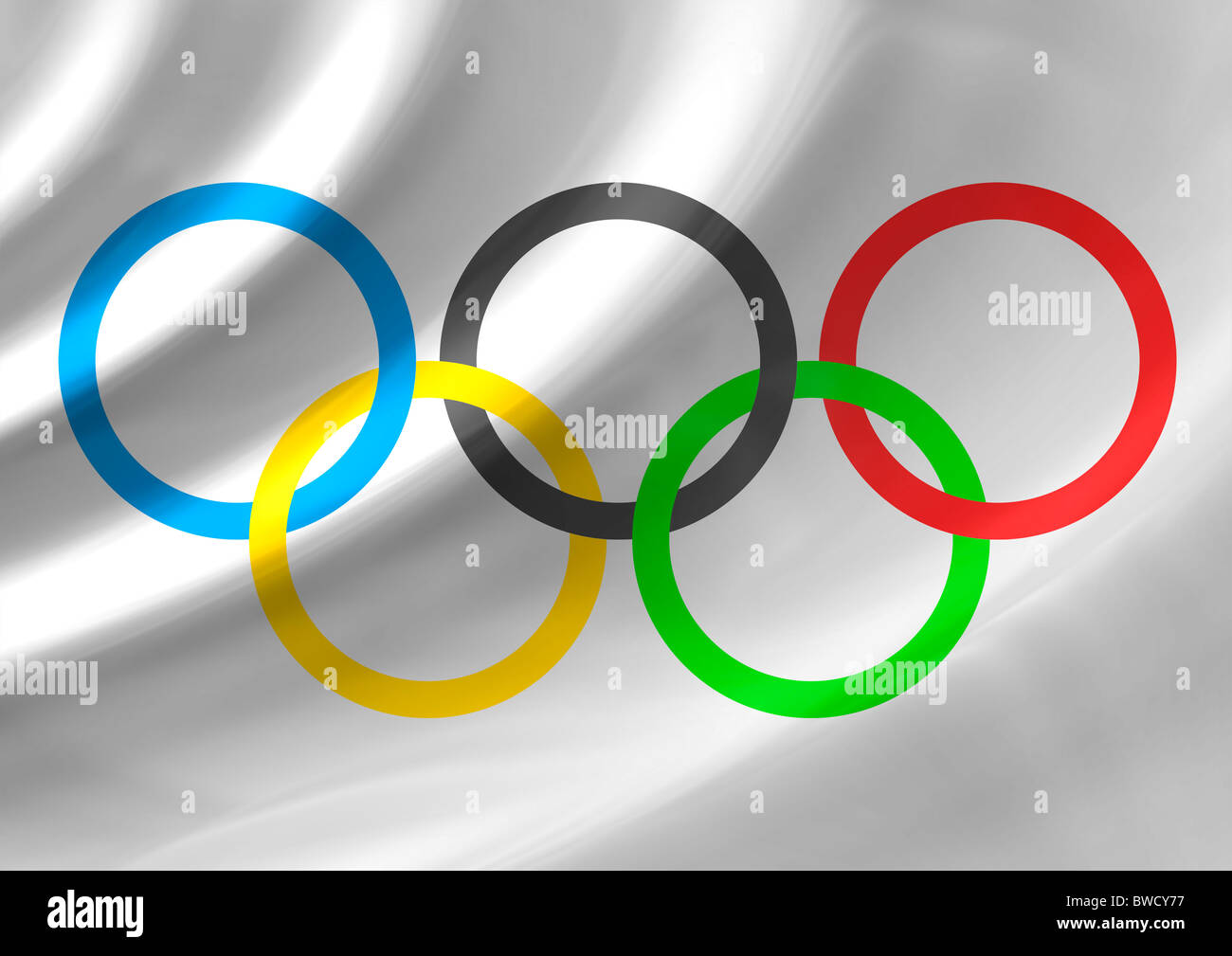 Olympic Movement Games flag Stock Photo - Alamy