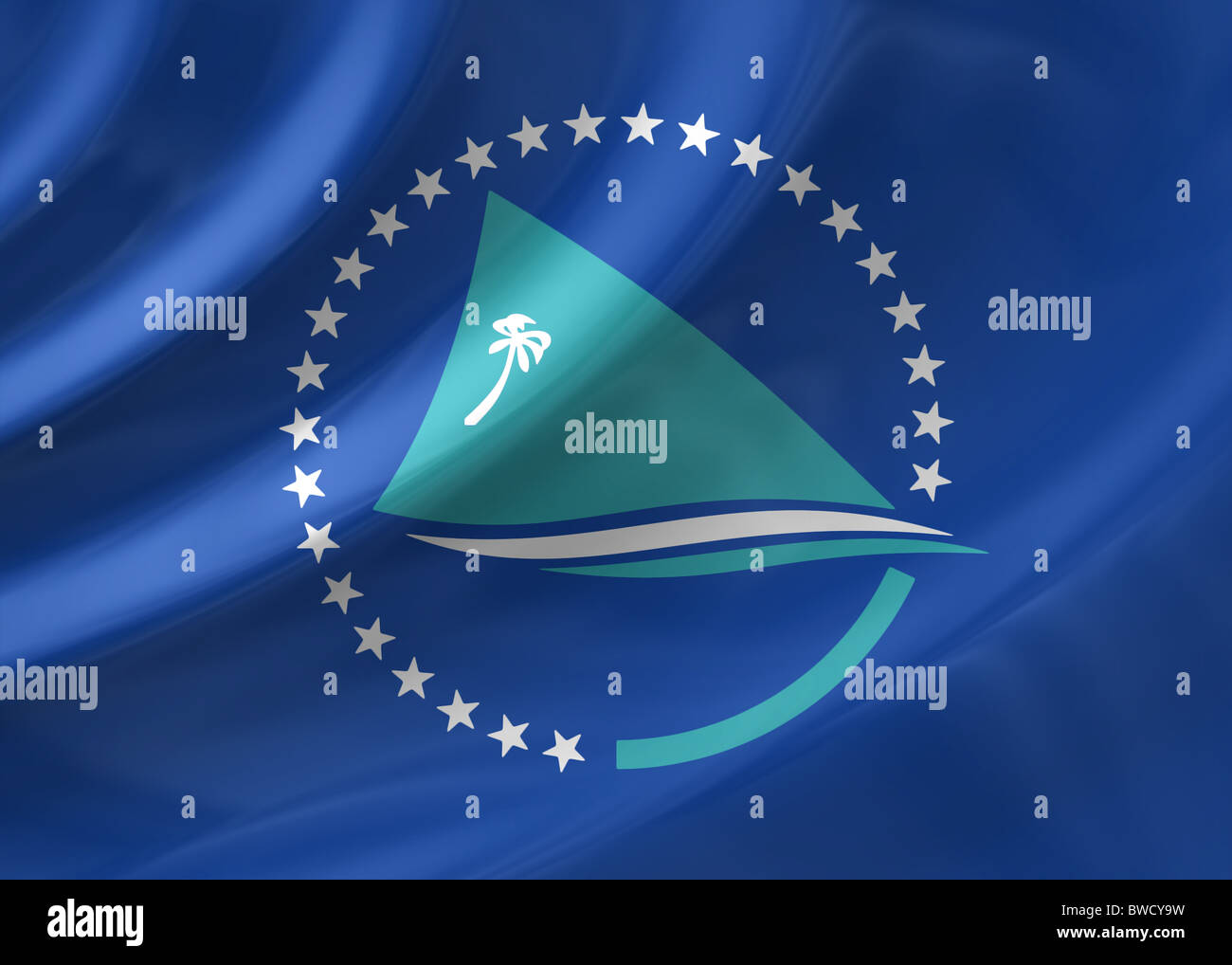 Pacific Community flag Stock Photo - Alamy
