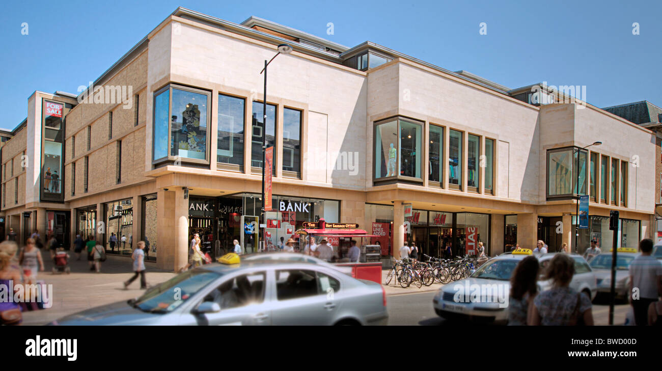 Shot of a new retail development in Cambridge City Centre, UK Stock ...