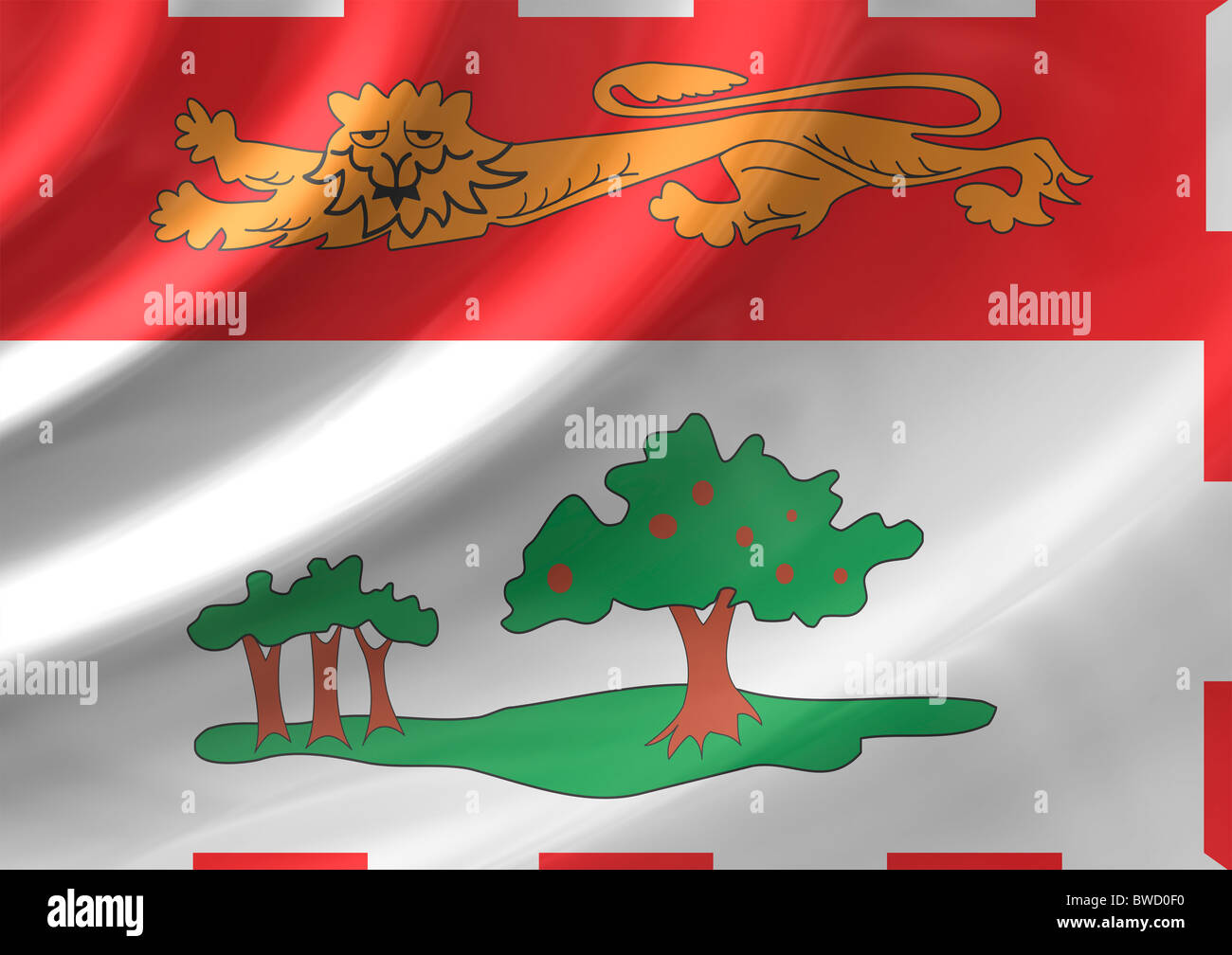 Prince Edward Island flag Stock Photo - Alamy