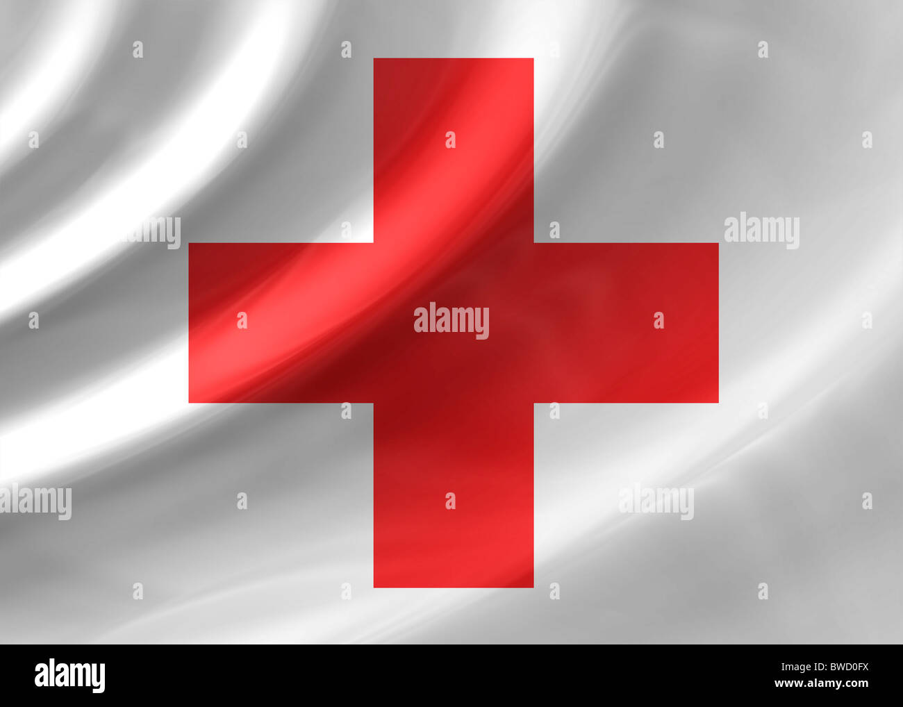 Red Cross flag Stock Photo - Alamy