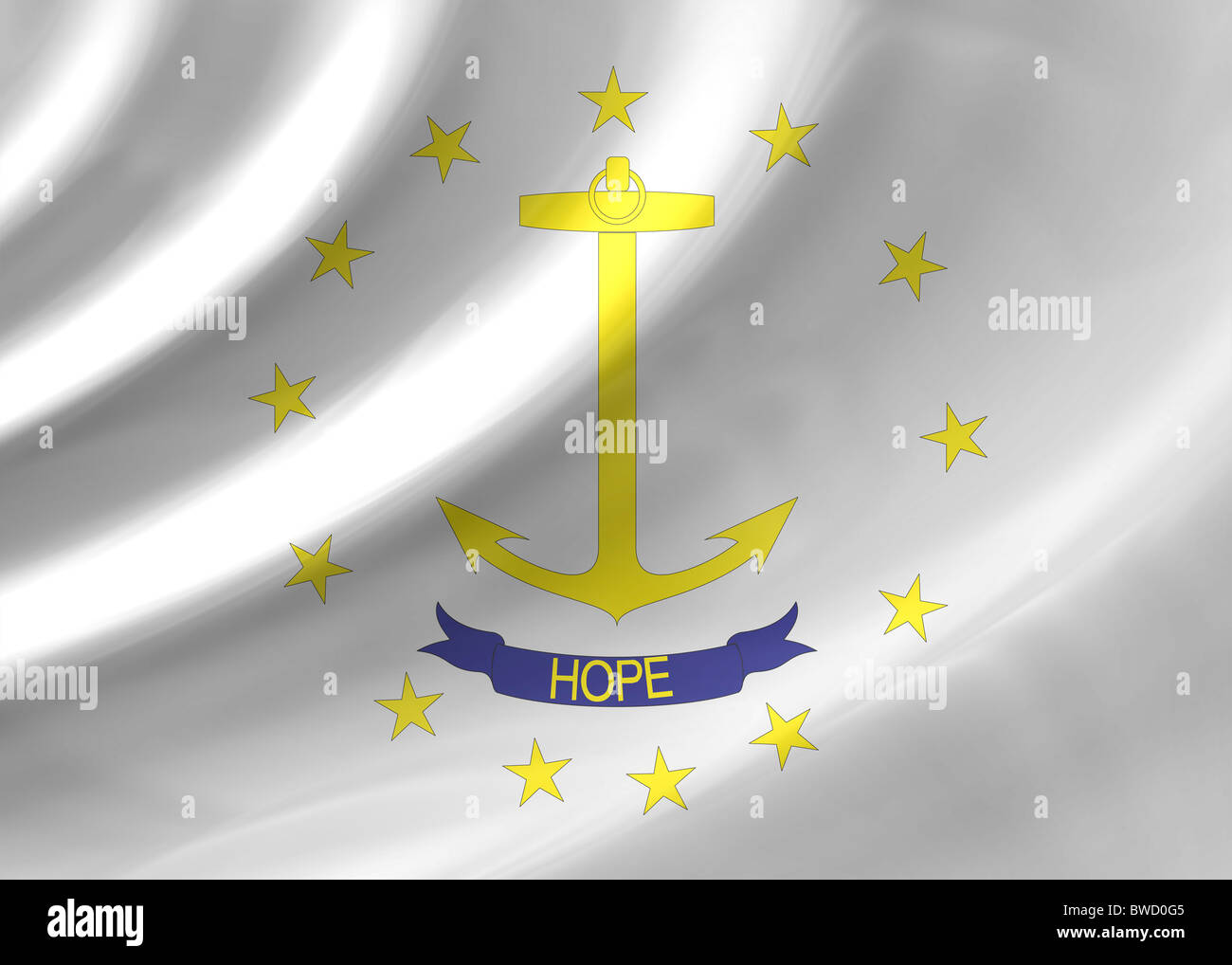Rhode island flag hi-res stock photography and images - Alamy