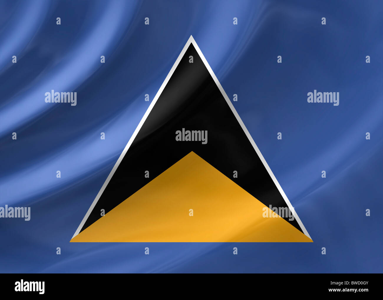 Saint Lucia flag Stock Photo - Alamy