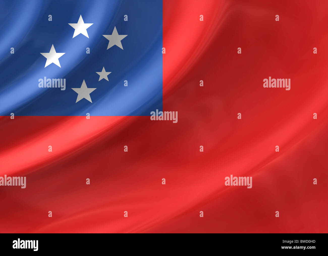 Samoa flag hi-res stock photography and images - Alamy