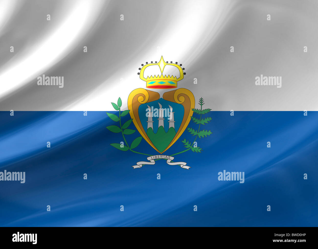 San Marino flag Stock Photo - Alamy