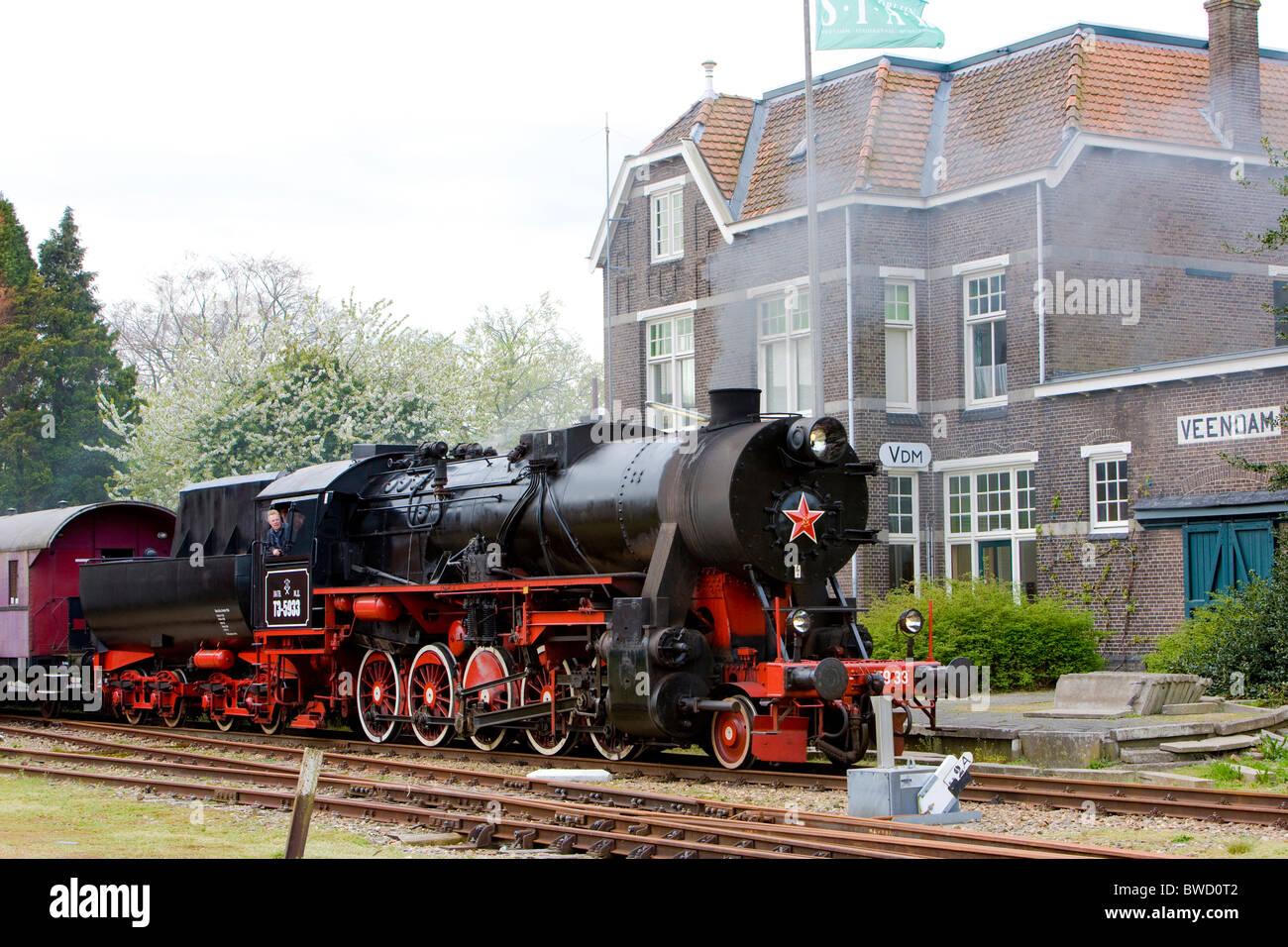 steam locomotive, Veendam - Stadskanaal, Netherlands Stock Photo - Alamy