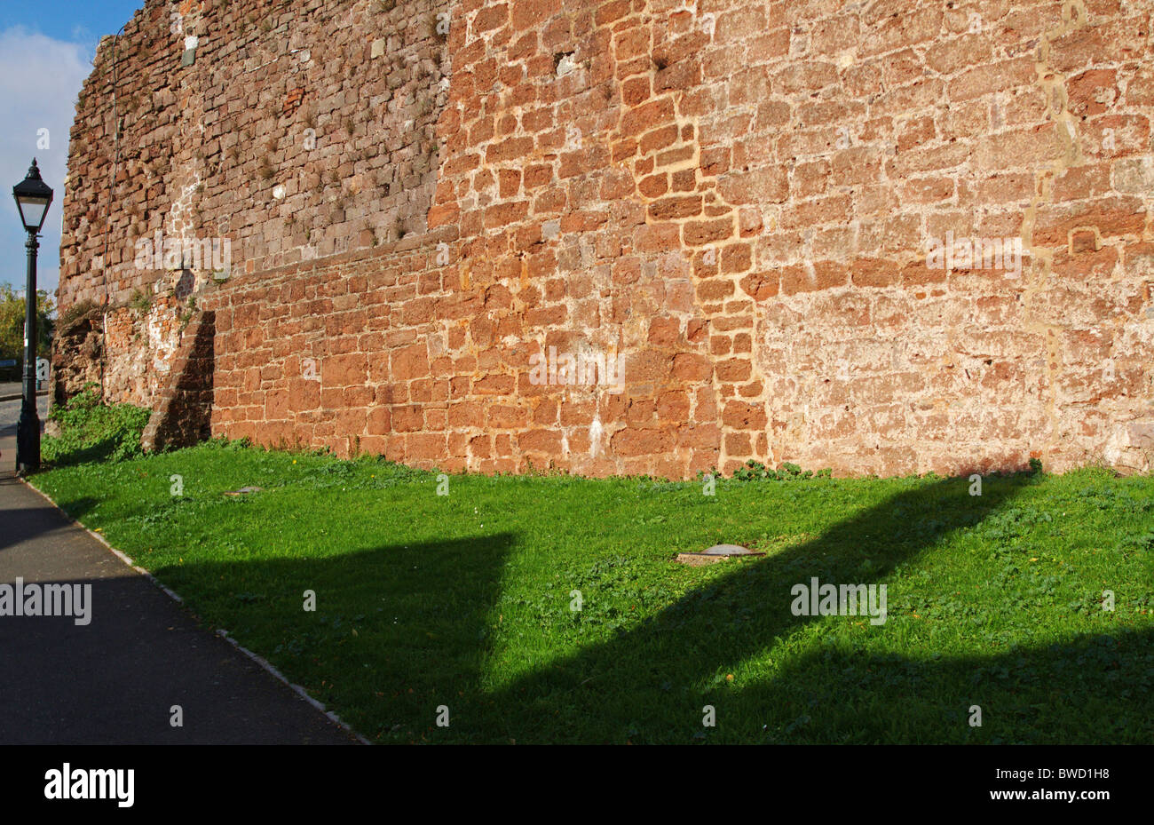City walls, Exeter, Devon, England Stock Photo - Alamy