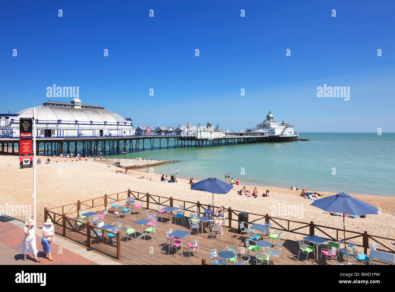 Pier and Promenade; Eastbourne; East Sussex; England, Great Britain ...