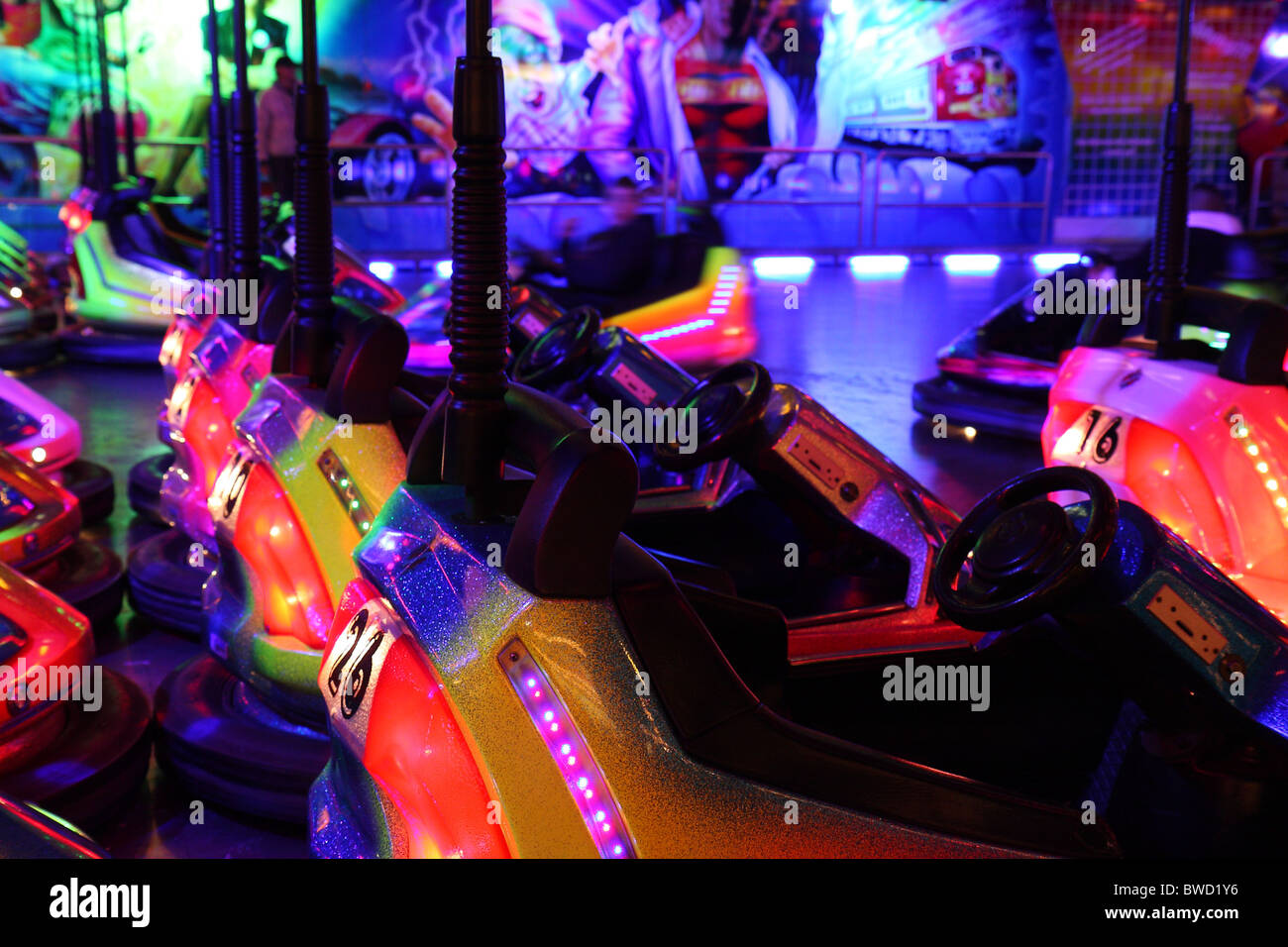 Dodgems fairground ride hi-res stock photography and images - Alamy