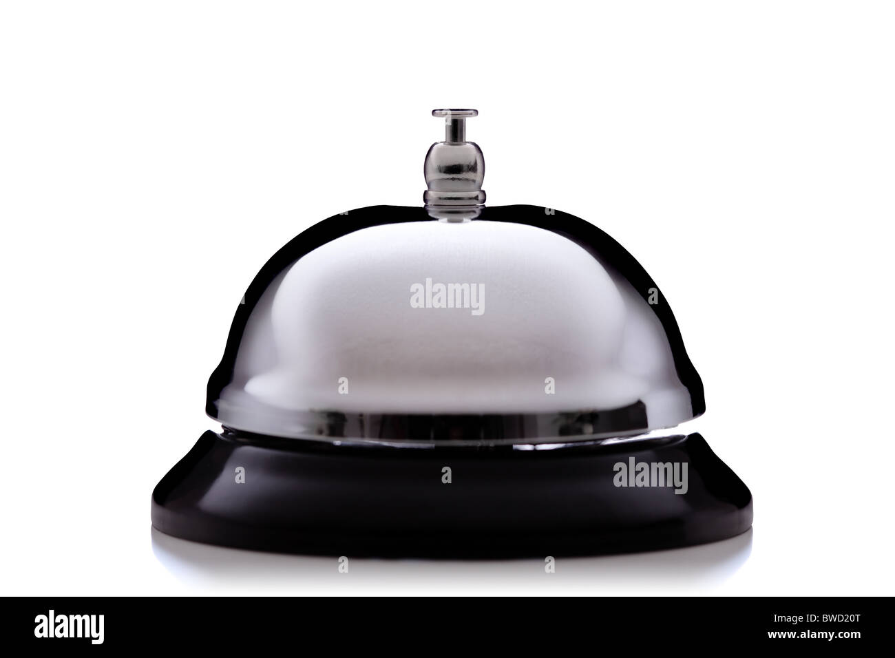 hotel service bell, isolated on white background Stock Photo - Alamy