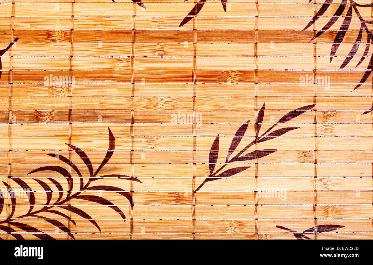 abstract bamboo background with decorative plants Stock Photo - Alamy