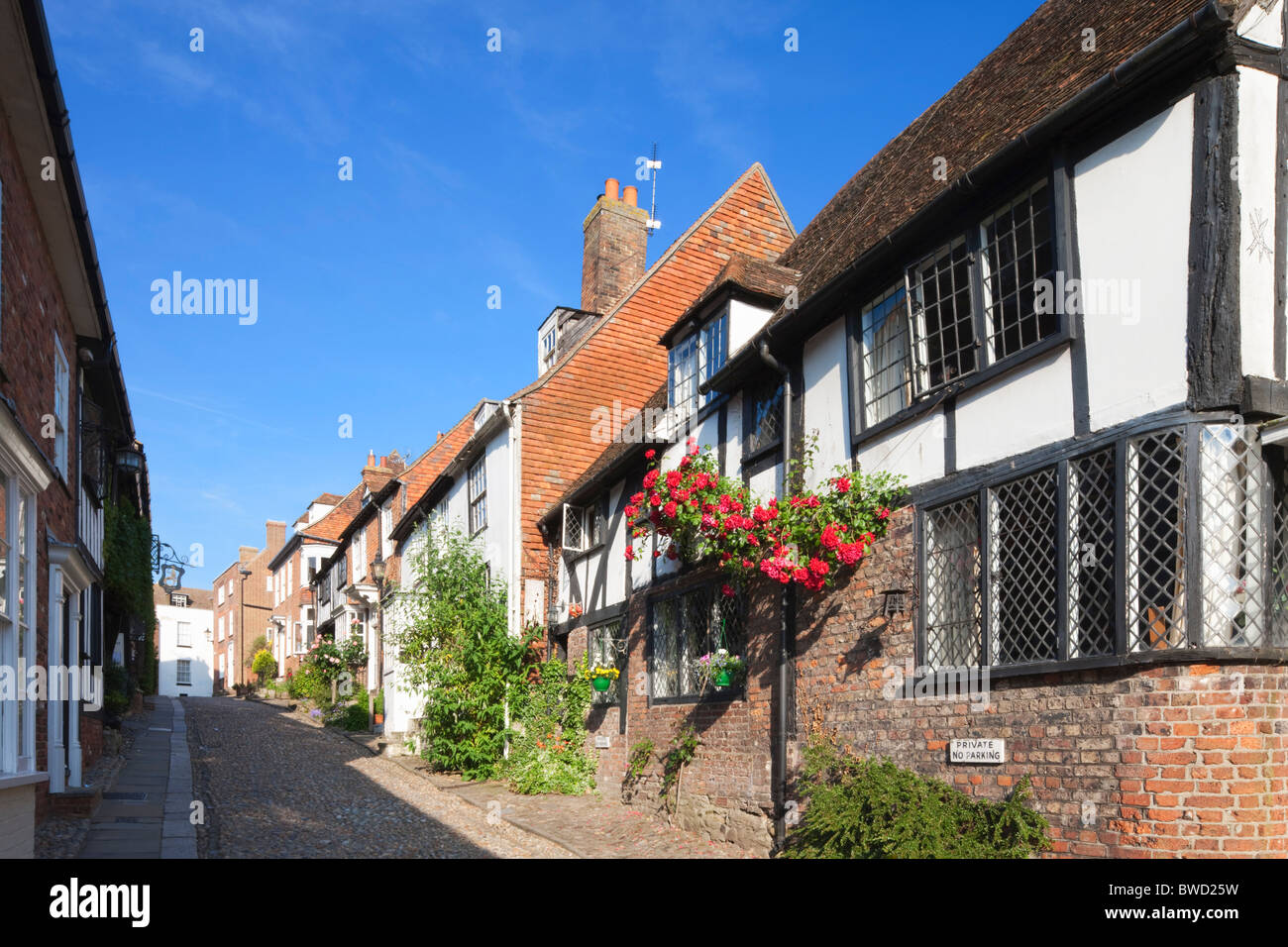 Mermaid Street; Rye; East Sussex; England, Great Britain Stock Photo ...