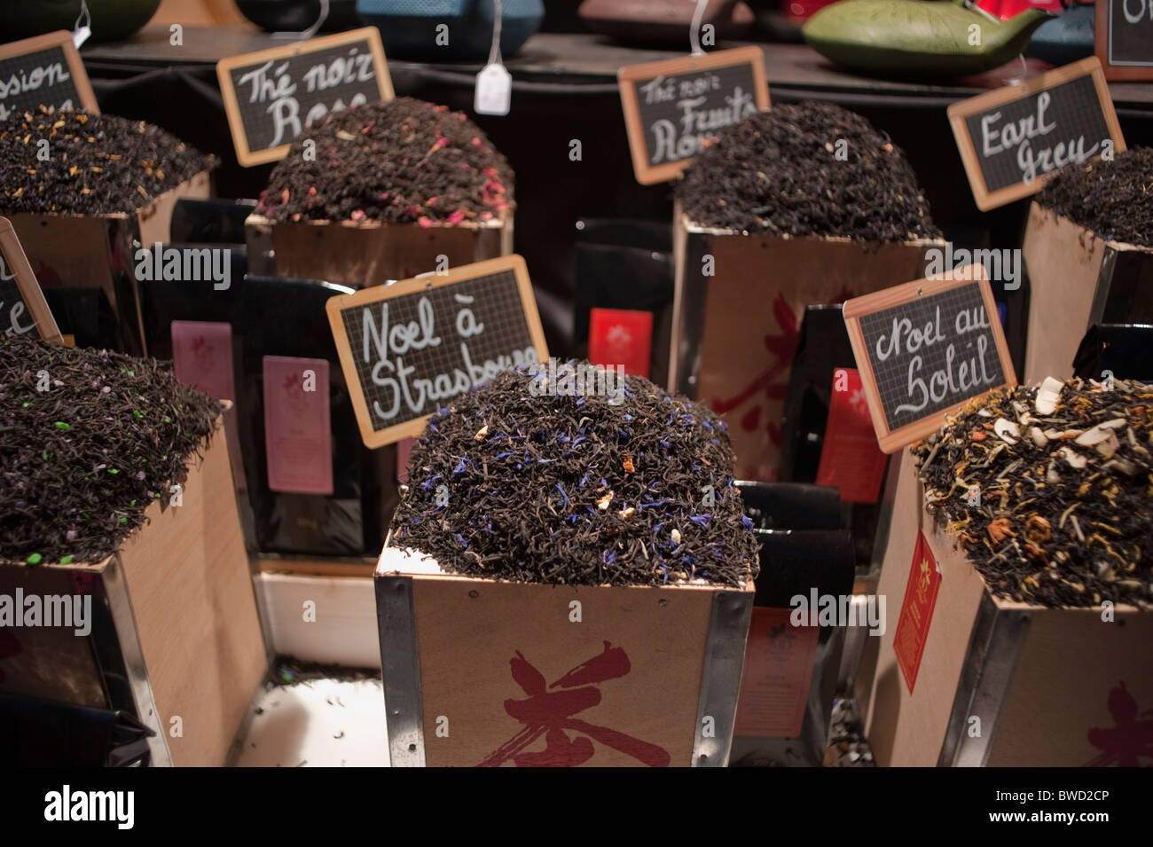 Paris, France, Christmas Shopping, Green Teas at Traditional Christmas ...