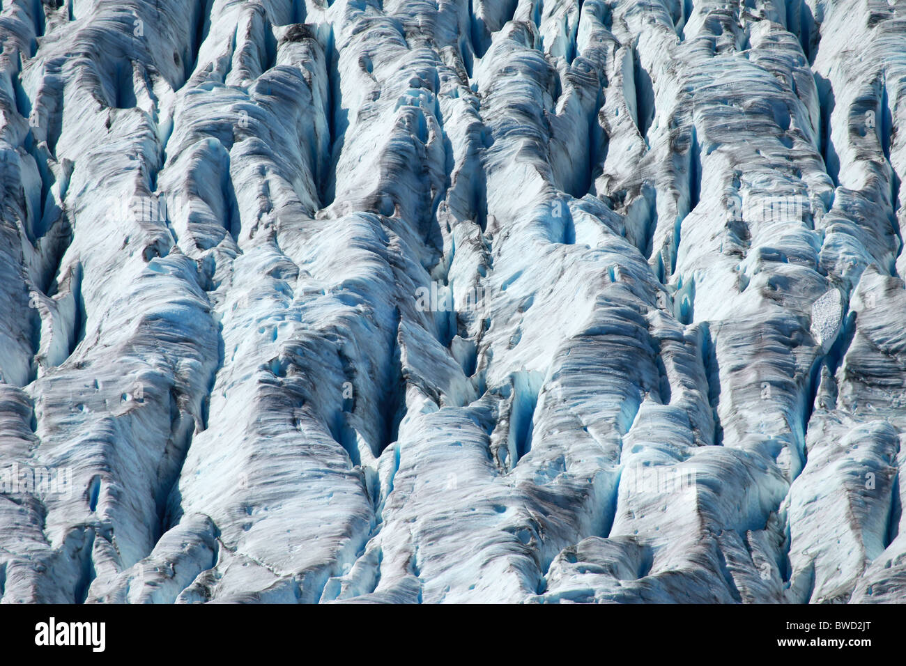 Glacial ice with beautiful blue tinge, Alaska Stock Photo - Alamy