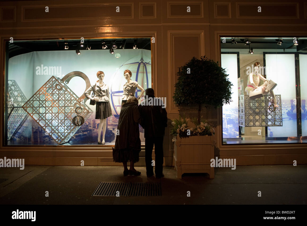 Paris, France, Christian Dior Store Front, Luxury Window Shopping ...