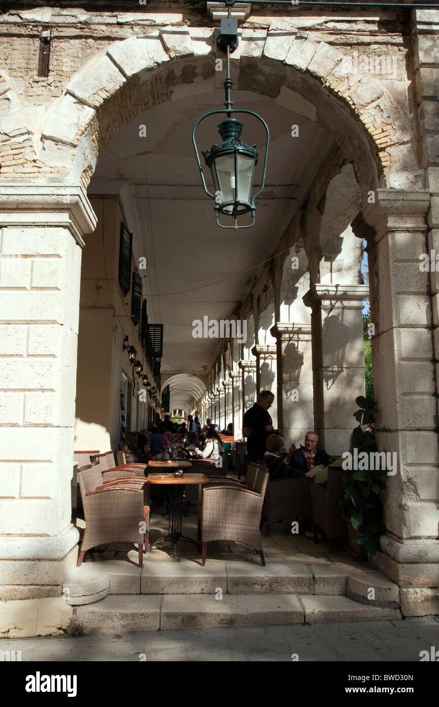 Corfu town liston arches hi-res stock photography and images - Alamy