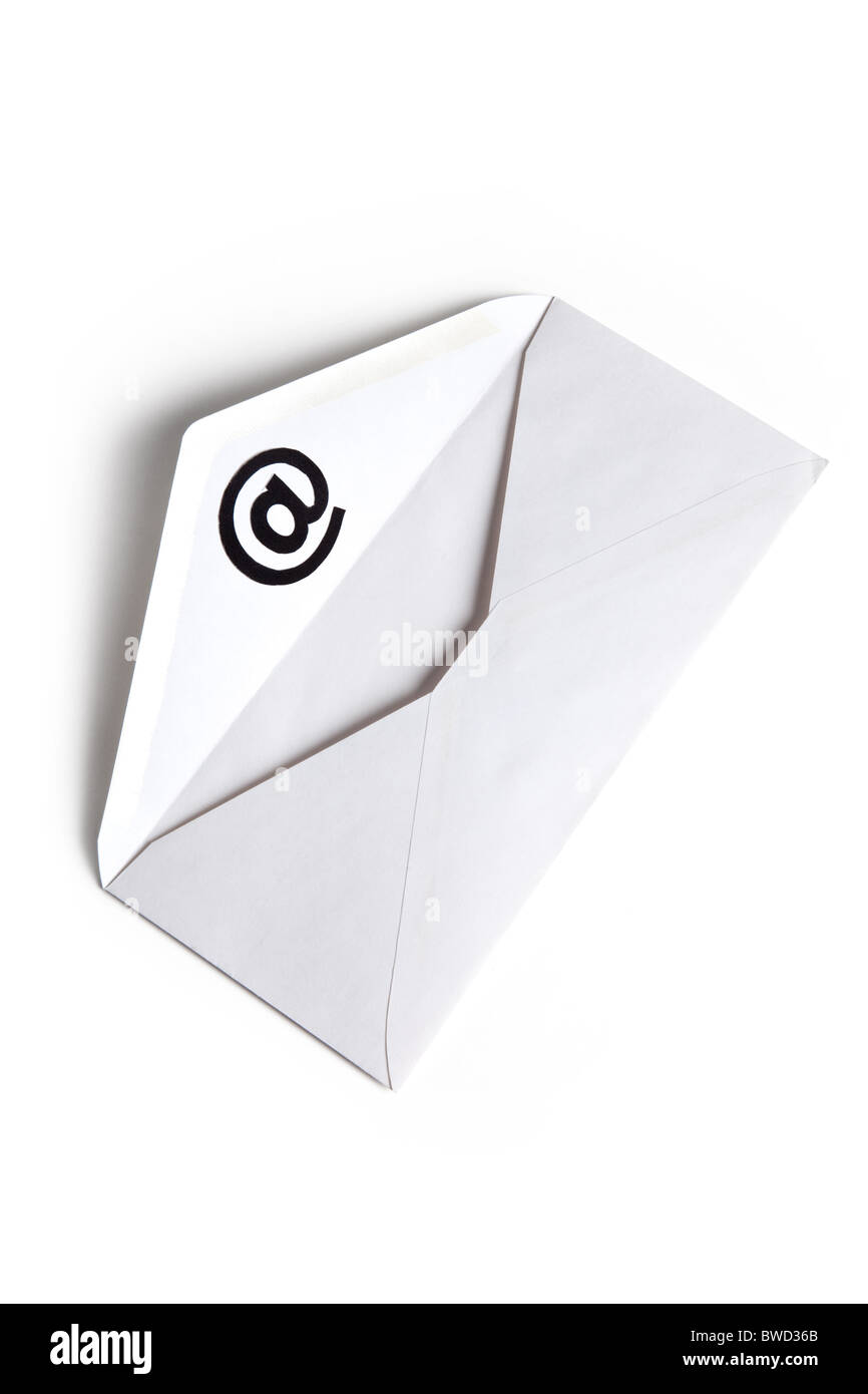 Envelope with @ Symbol, concept of E-Mail Stock Photo - Alamy
