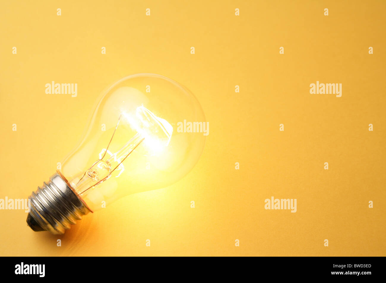 Bright Light Bulb close up shot Stock Photo - Alamy