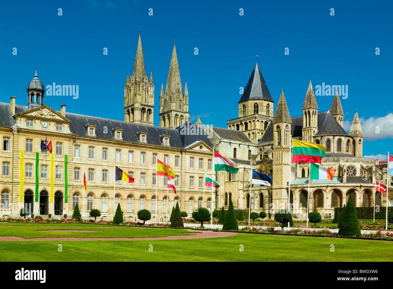 Caen and normandy and abbaye aux hommes hi-res stock photography and ...