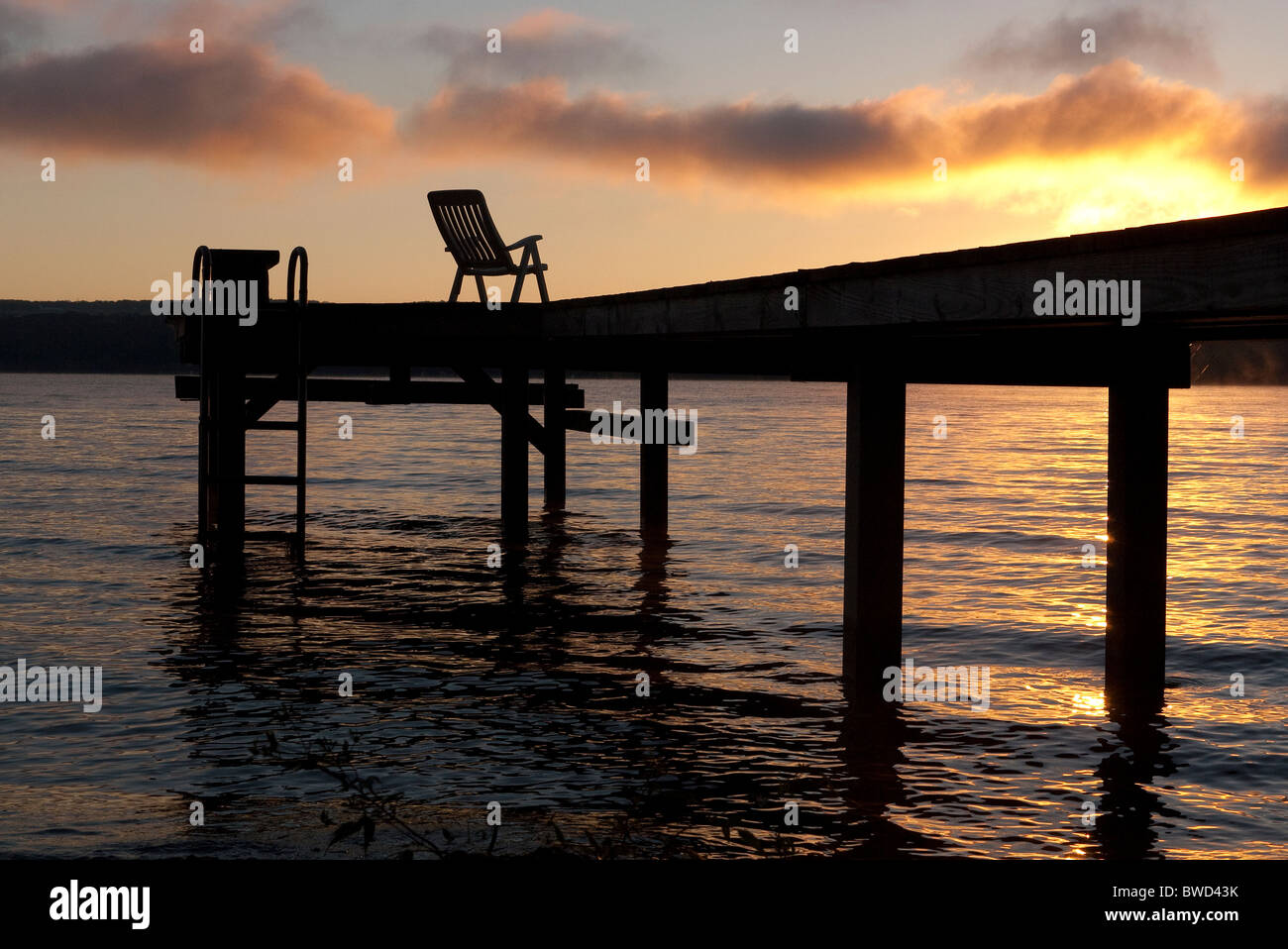 Lake Cayuga in the Finger Lakes New York USA Stock Photo - Alamy