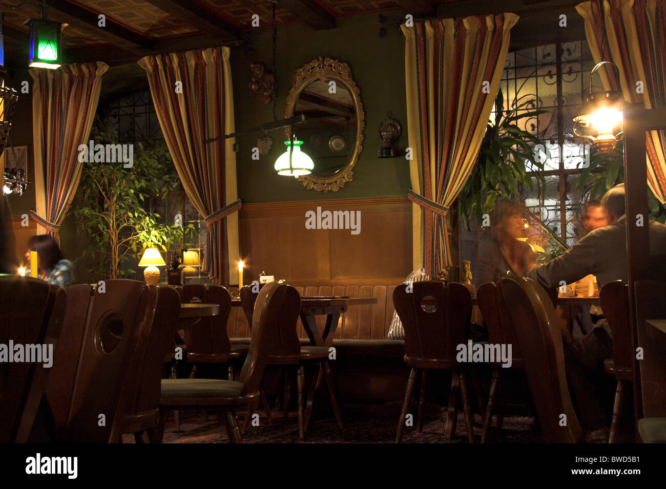 Cosy pub interior, Mainz, Germany Stock Photo - Alamy