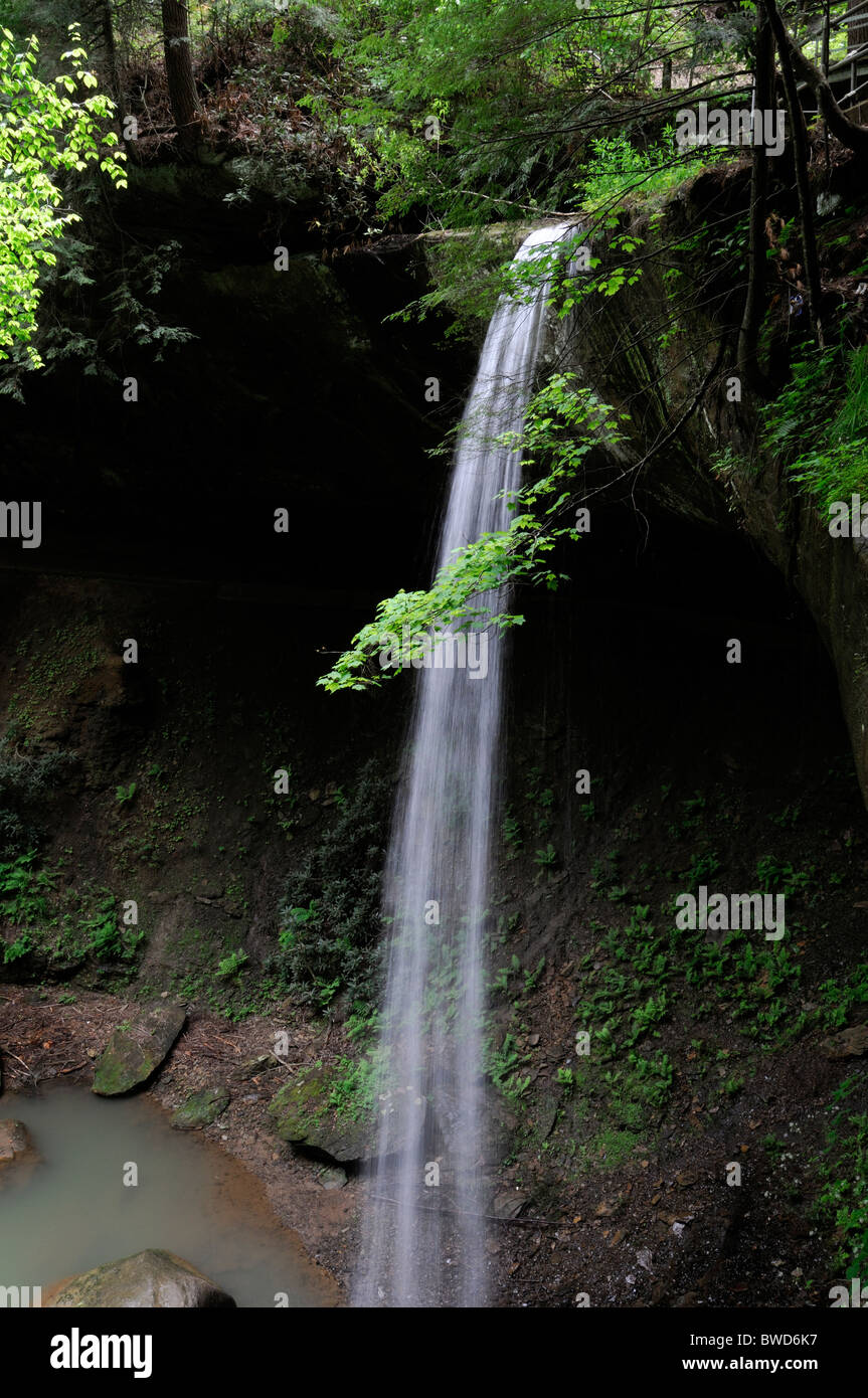 Broke leg broken leg falls waterfall Menifee county Kentucky USA Stock ...