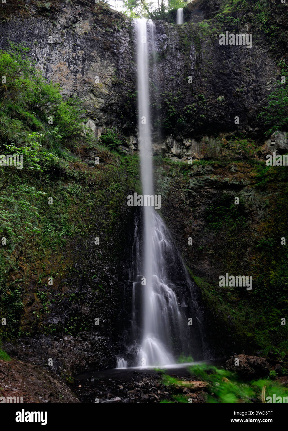 Double falls Silver Falls State Park Oregon USA Trail of Ten Falls ...