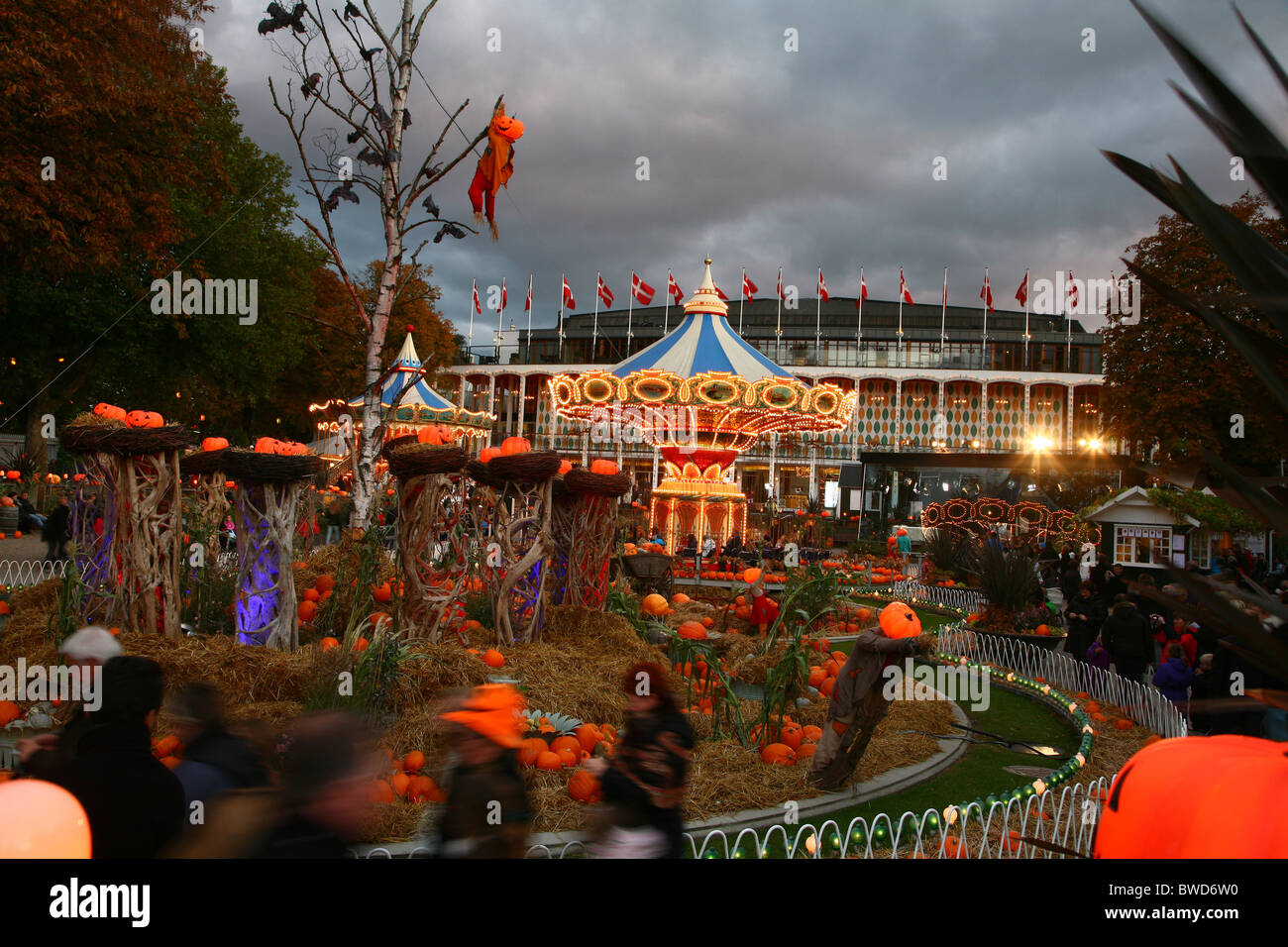 Halloween at the Tivoli in Copenhagen - Denmark 2009 Stock Photo - Alamy
