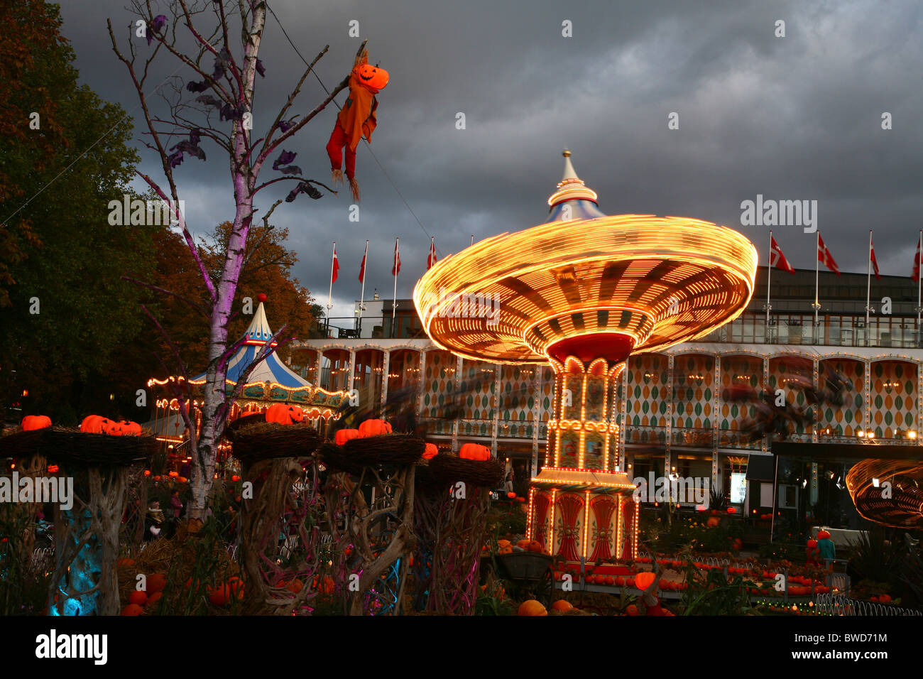 Halloween at the Tivoli in Copenhagen - Denmark 2009 Stock Photo - Alamy