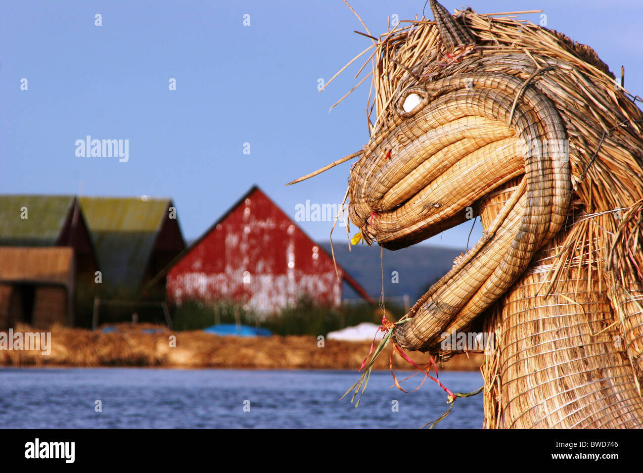 Uros, Peru The Floating Islands Lake Titicaca Stock Photo - Alamy