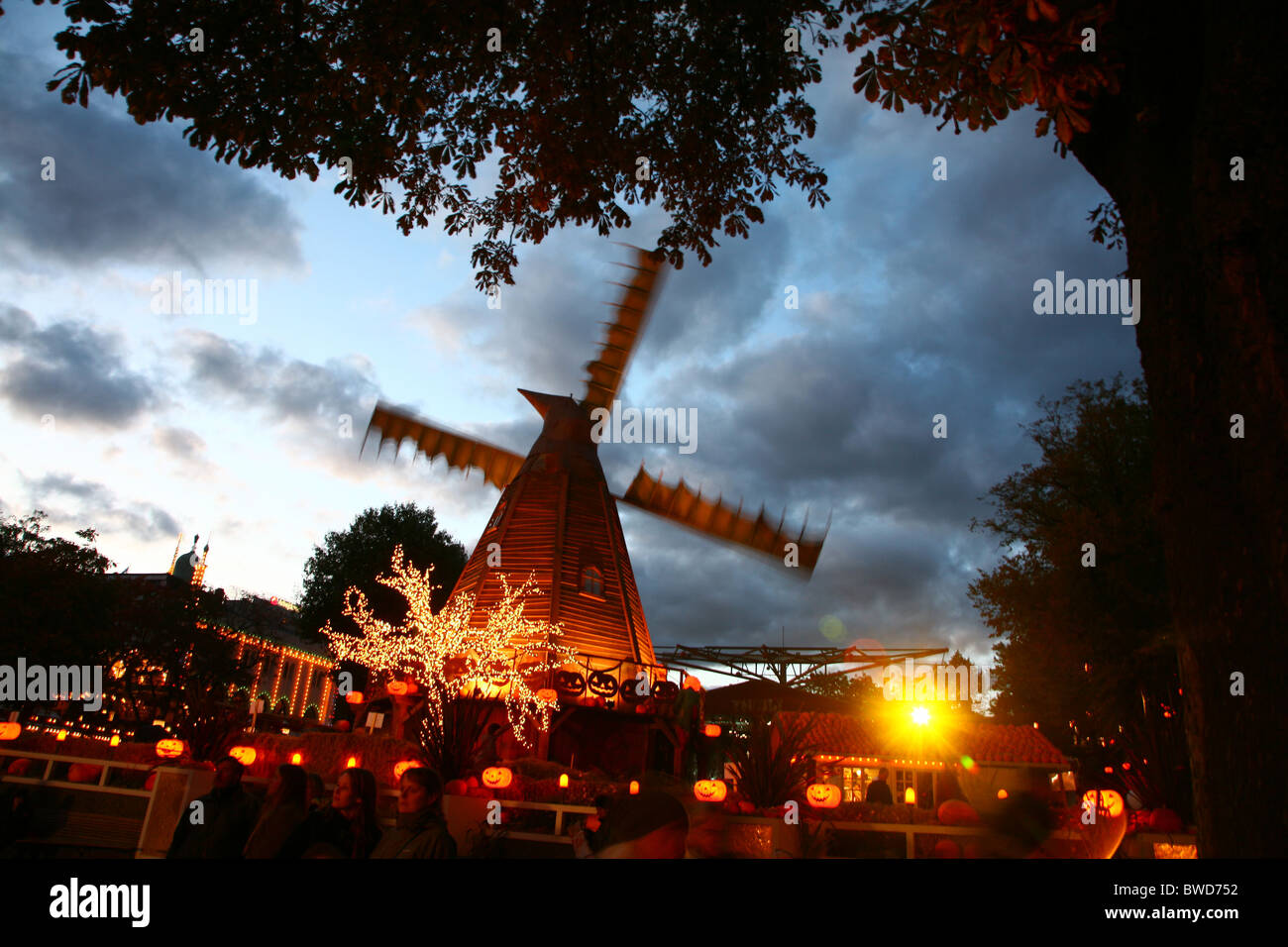 Halloween at the Tivoli in Copenhagen - Denmark 2009 Stock Photo - Alamy