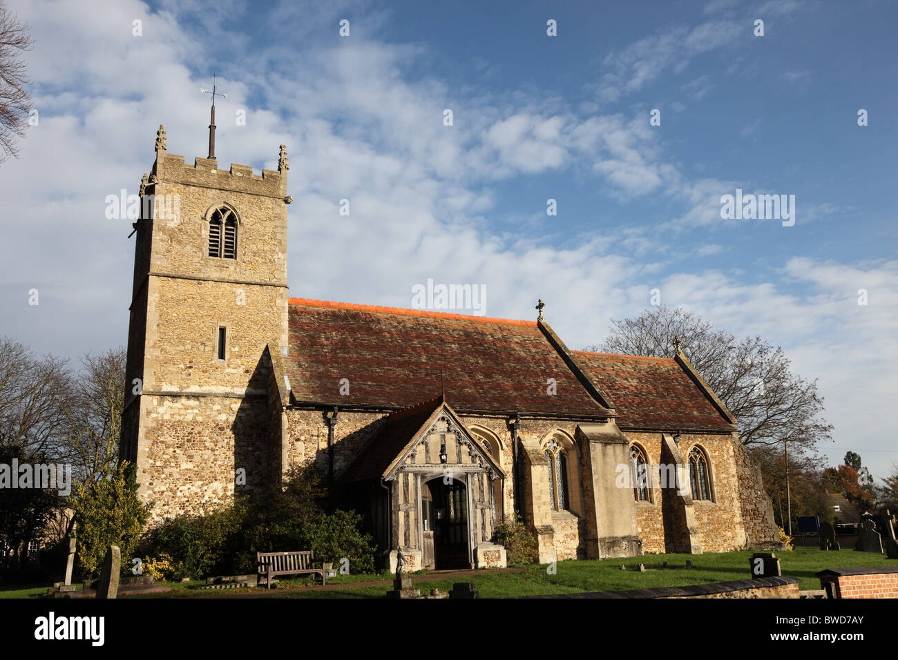 St Andrews Church in Impington Stock Photo - Alamy