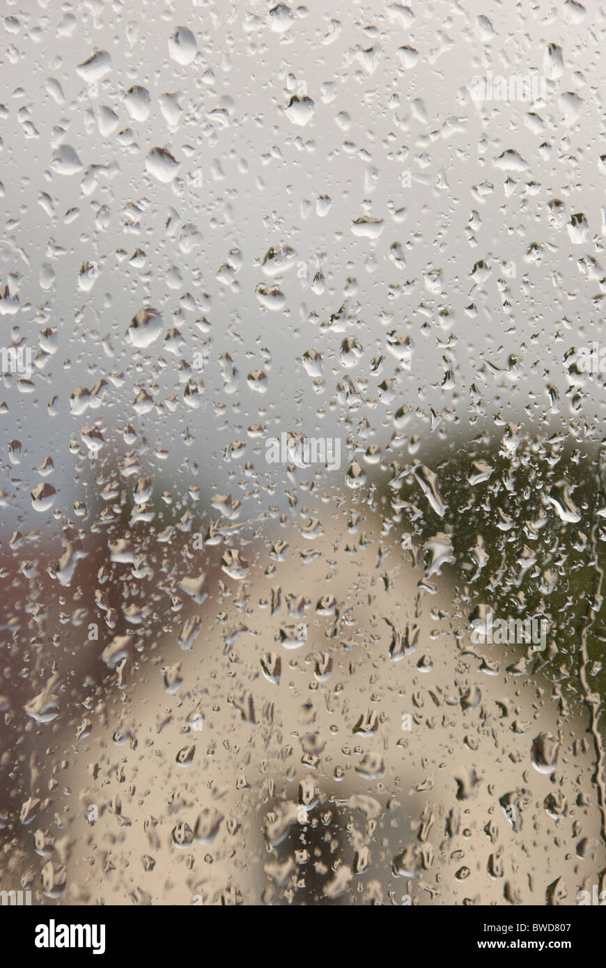 rain drops on a window Stock Photo - Alamy