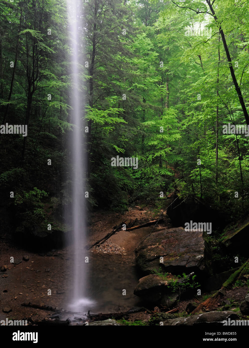 Historic Yahoo Falls Muscogee Ywahoo waterfall Daniel Boone National ...