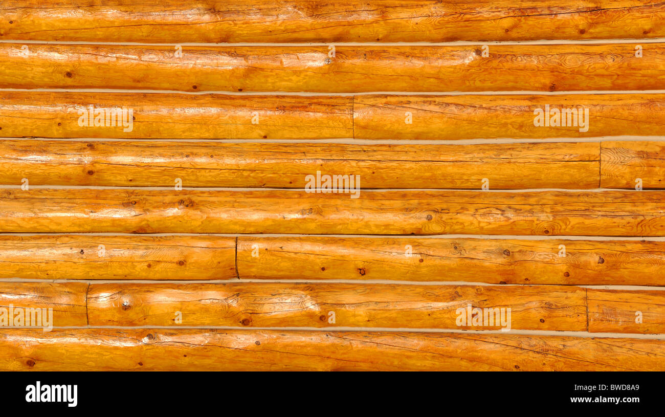 Log Cabin Wall Background Stock Photo - Alamy