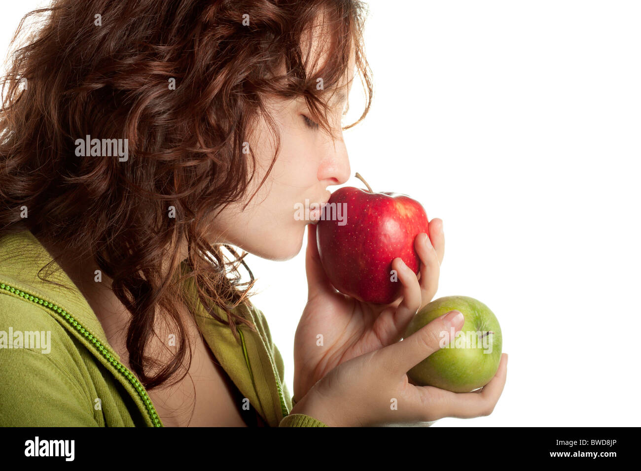 Apple kiss hi-res stock photography and images - Alamy