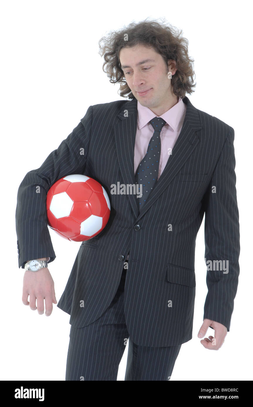 Soccer fan, isolated on white background Stock Photo - Alamy