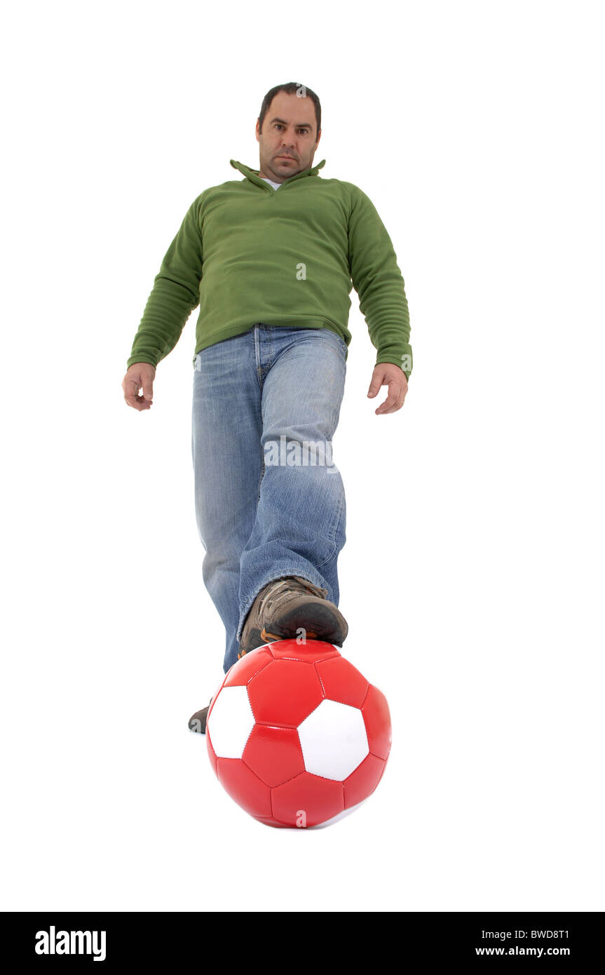 men playing with a ball Stock Photo - Alamy