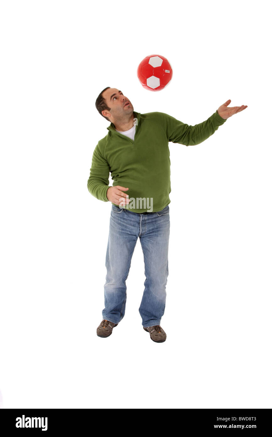 men playing with a ball Stock Photo - Alamy