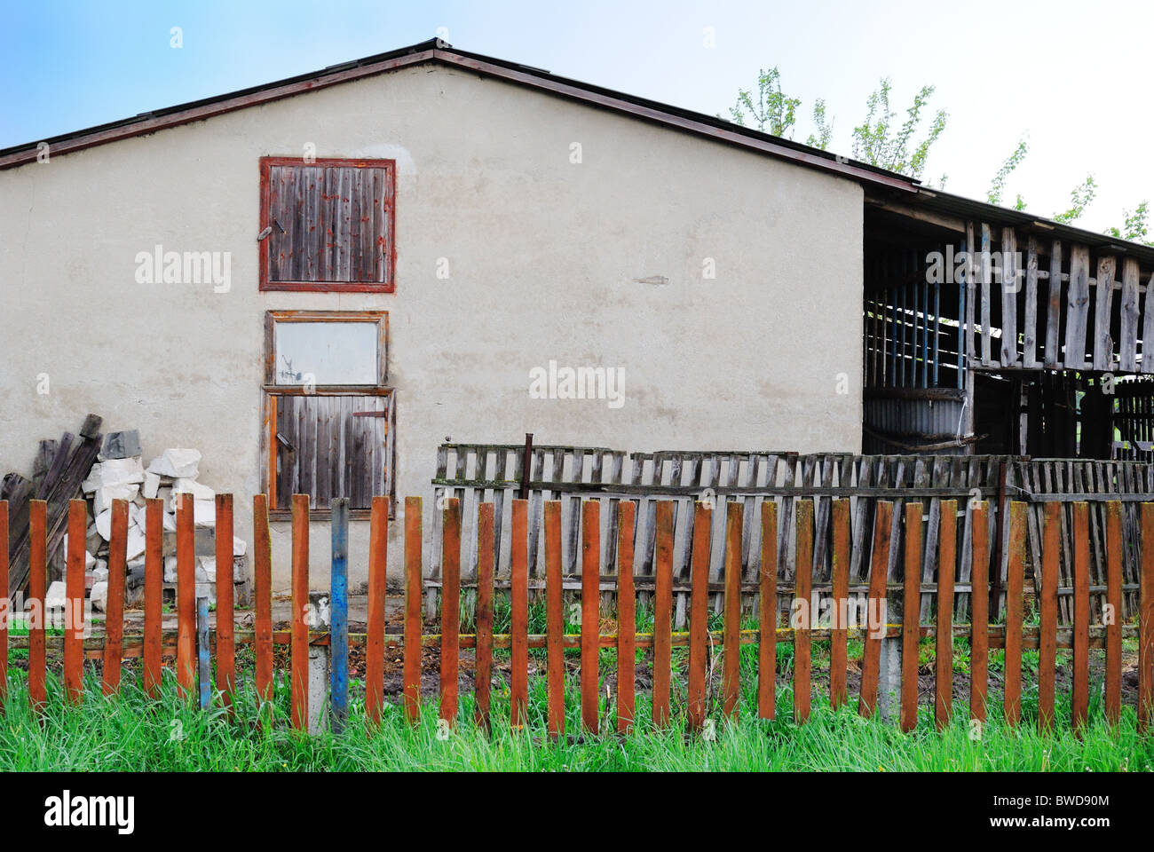 Barn in rural Ukraine, Eastern Europe Stock Photo - Alamy