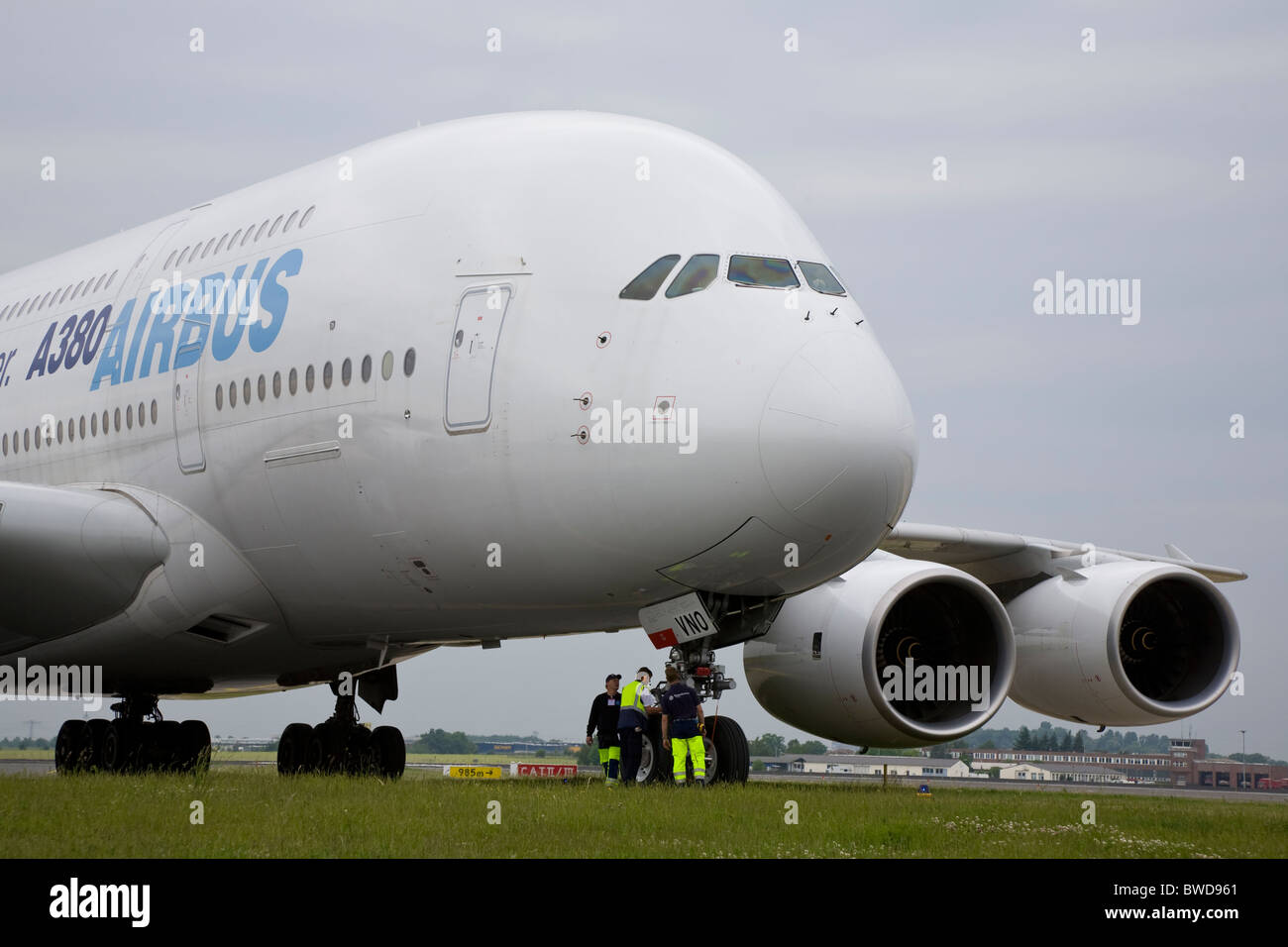 front view of the Airbus A380 the worlds largest passenger plane at ...