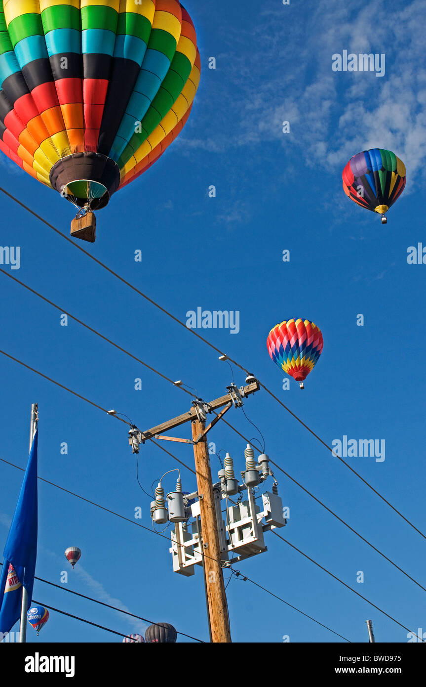 Hot air balloons at Albuquerque New Mexico festival USA, US Stock Photo ...