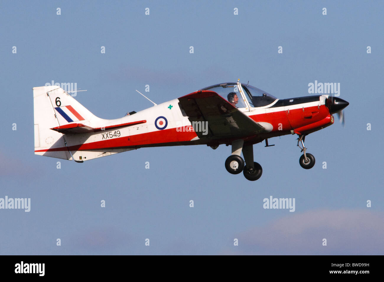 Scottish Aviation Bulldog T1 aircraft in the colours of RAF training ...