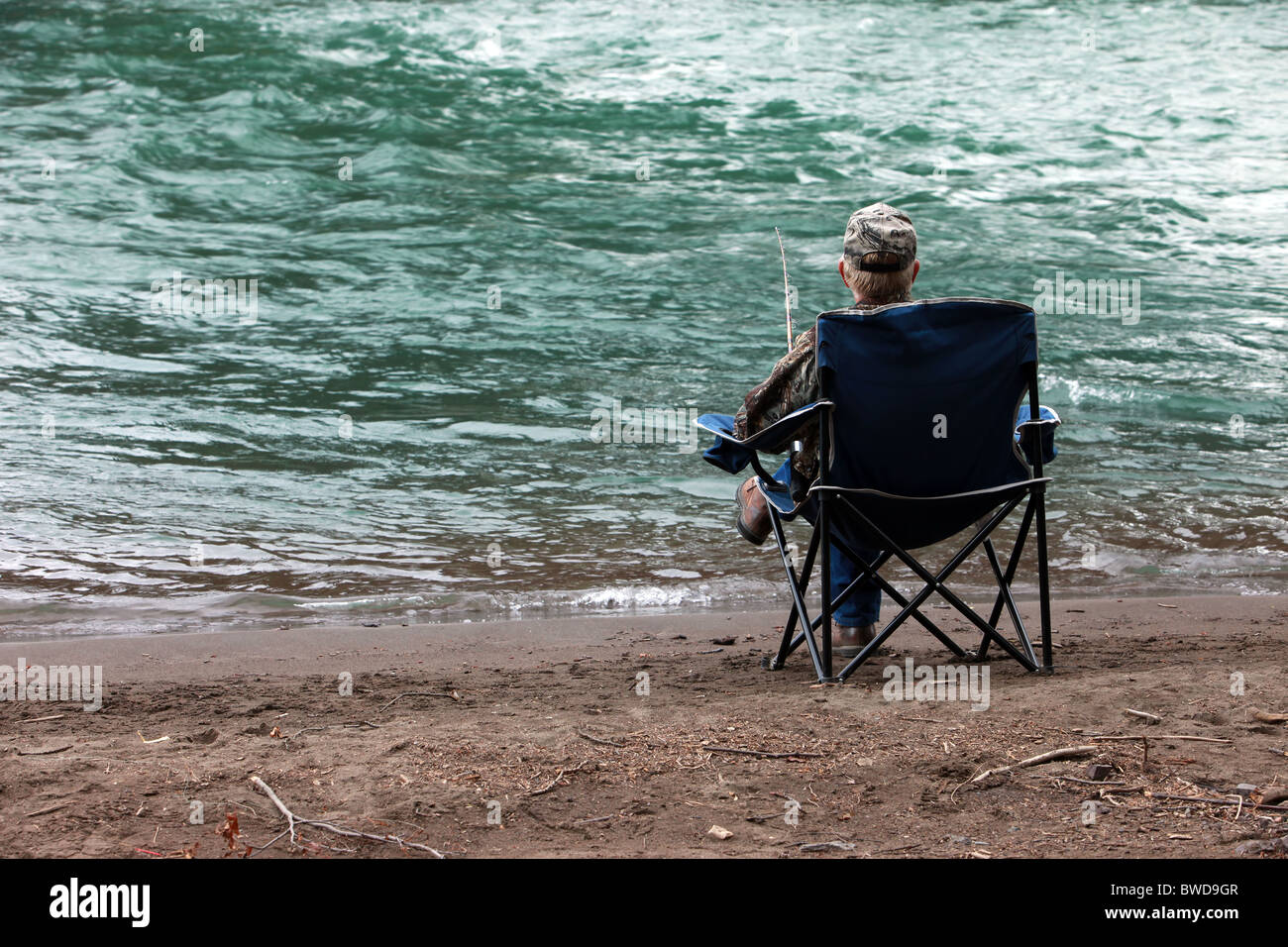 Alaska river man hi-res stock photography and images - Alamy