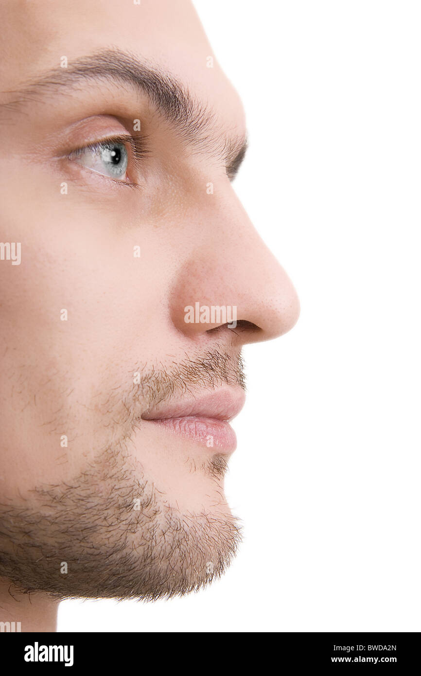 Mans head profile hi-res stock photography and images - Alamy